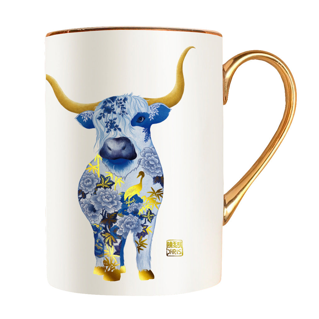 Chinese Zodiac OX Mug by Artist Chris Chun